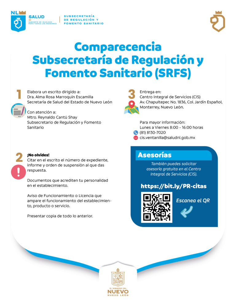Guía de comparecencia SRFS – Subsecretaría de Regulación y Fomento ...